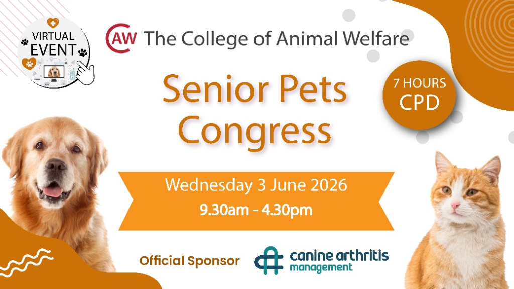New for 2026 -The College of Animal Welfare - Senior Pets Congress ...